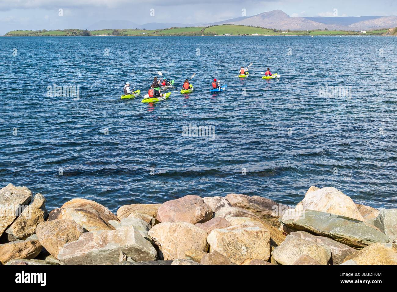 Sea kayaking tour of Bantry Bay, West Cork, Ireland Stock Photo - Alamy