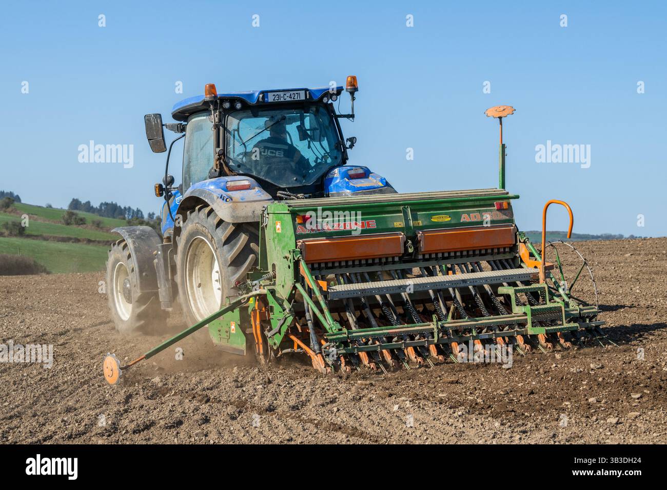 Ballinascarthy, West Cork, Ireland. 2nd Apr, 2025. On a sunny day in West Cork, beef farmer ...