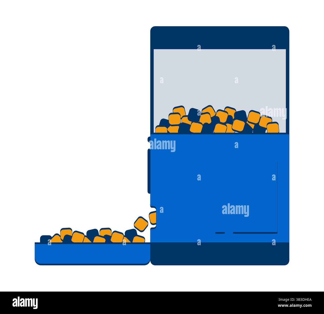 Automatic pet feeder 2D doodle object Stock Vector Image & Art - Alamy