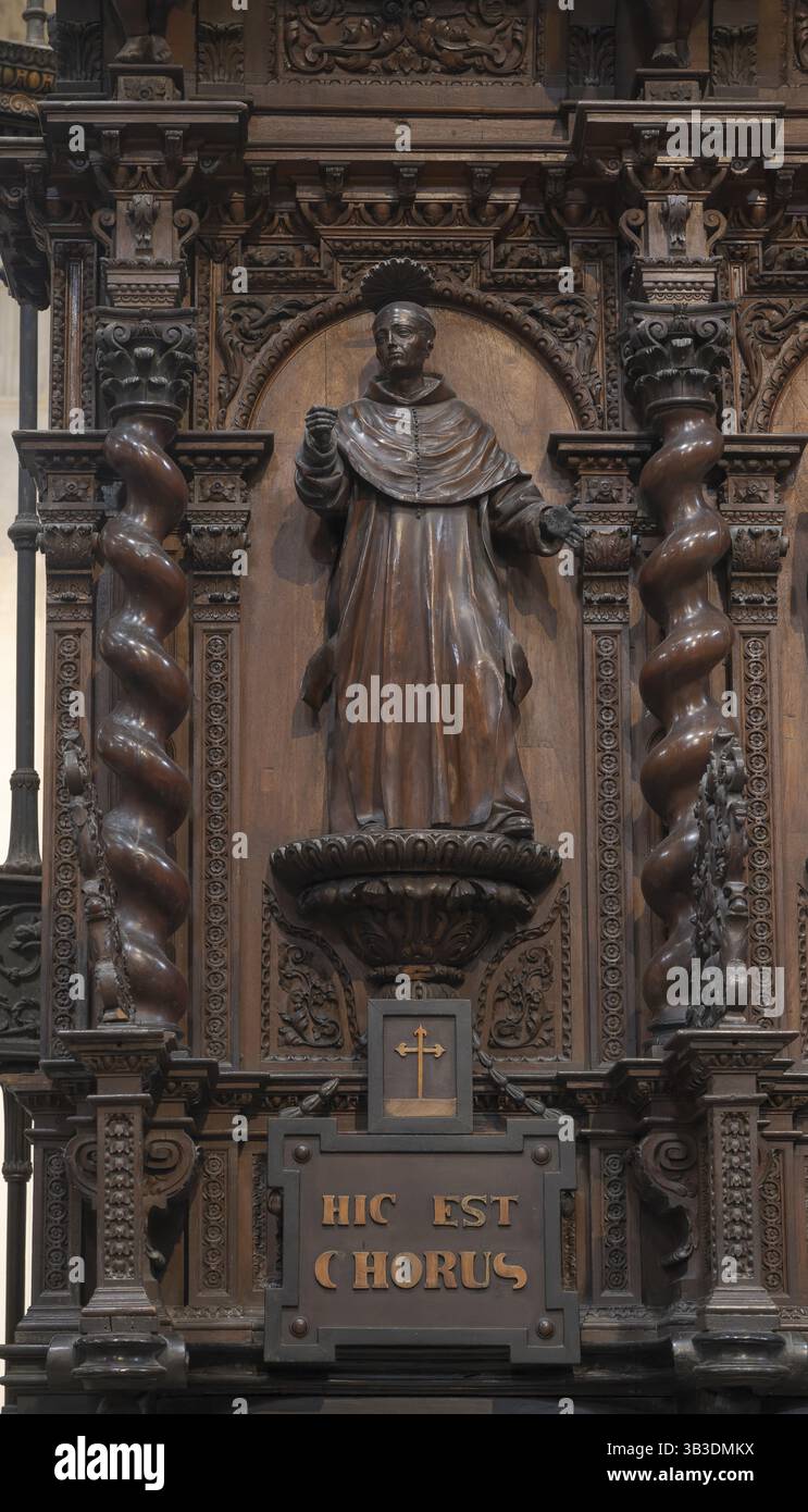 Wooden dam in the Cathedral of the Holy Cross over the sea, Catedral de ...