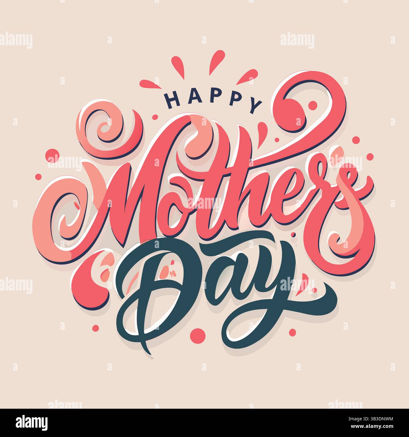 Happy Mother’s Day Images, Captions & Social Media Posts Stock Vector ...