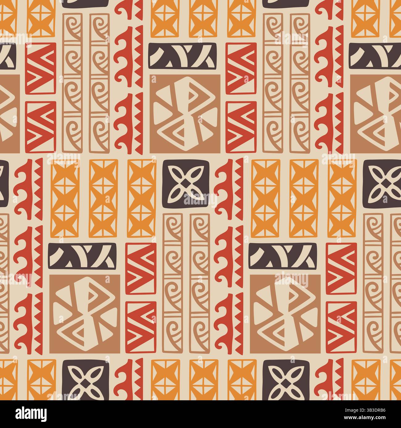 Polynesian tapa cloth Stock Vector Images - Alamy