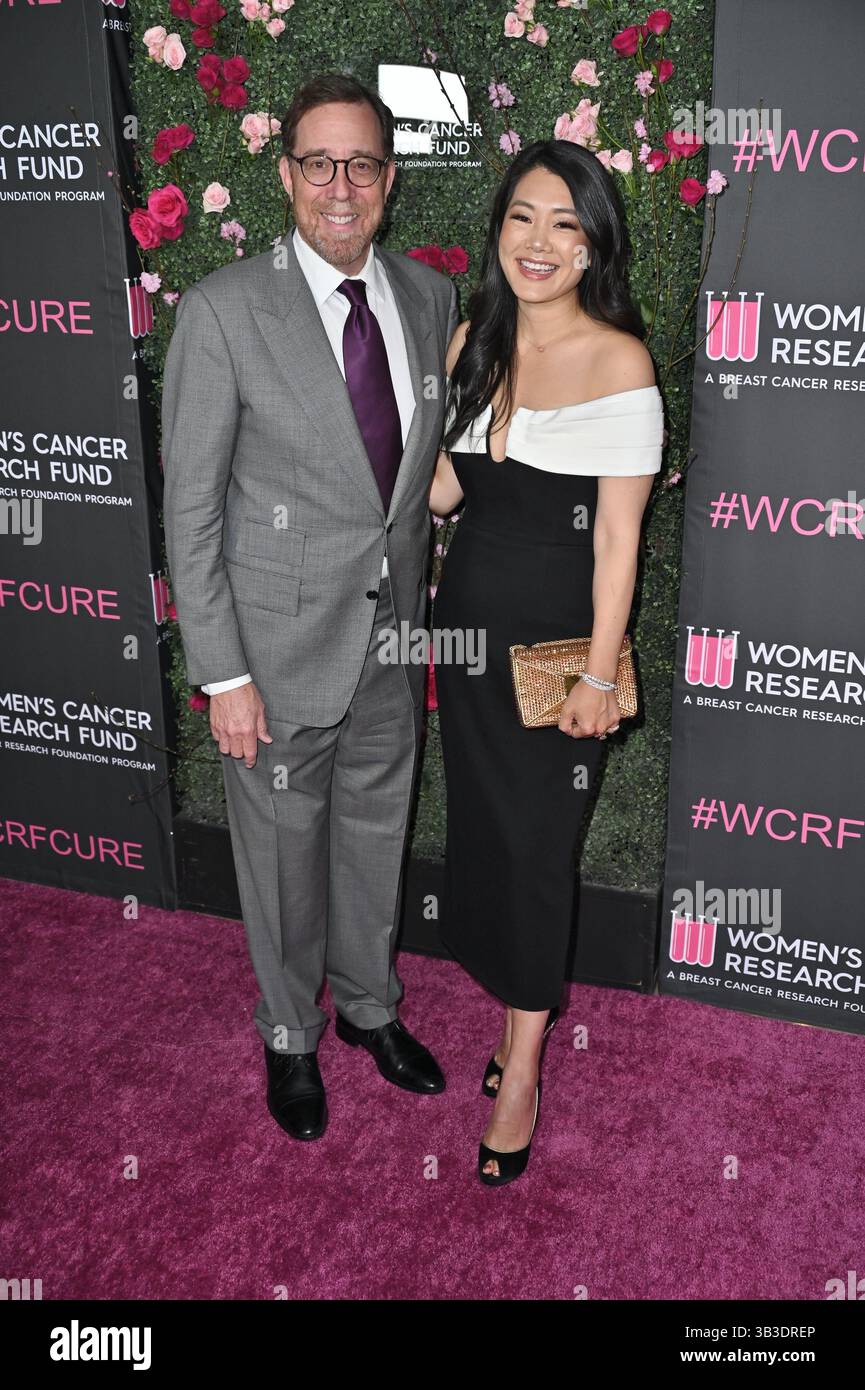 Beverly Hills, CA USA - April 28, 2025: Rob Minkoff, Crystal Kung ...