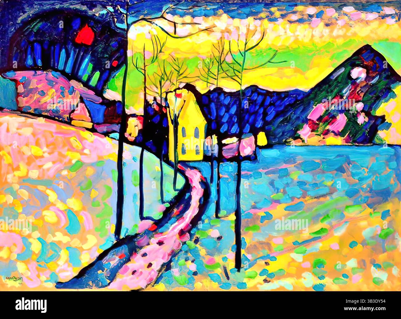 Kandinsky landscape masterpiece hi-res stock photography and images - Alamy