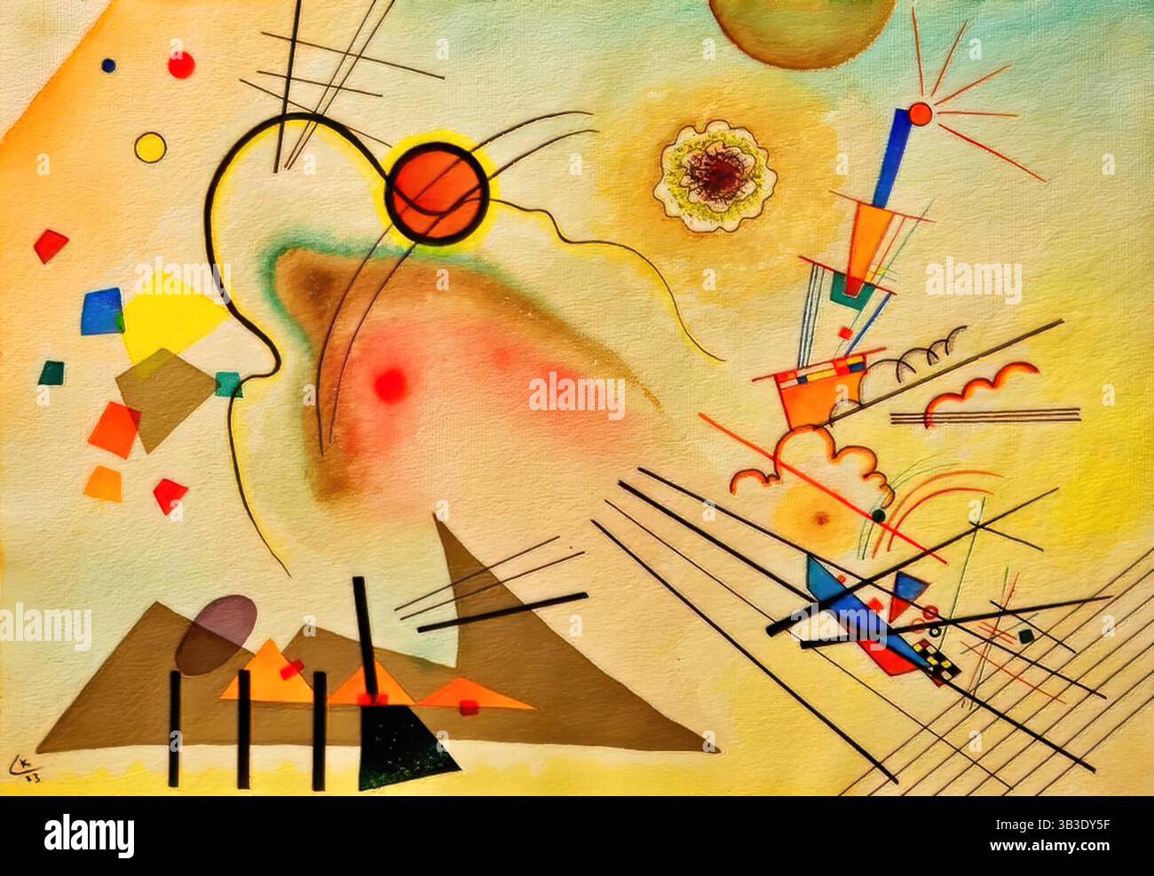 Modernist watercolor hi-res stock photography and images - Alamy