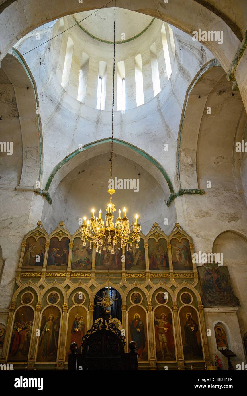 Interior of the Georgian orthodox Church of the Mother of God in ...