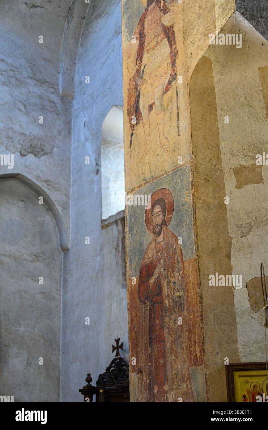 Interior of the Georgian orthodox Church of the Mother of God in ...