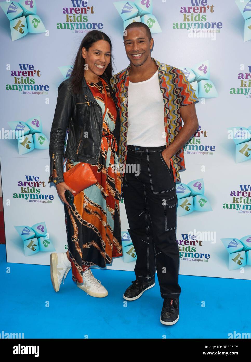 London, UK. 28th Apr, 2025. Kara Smith and Michael Gunning seen ...