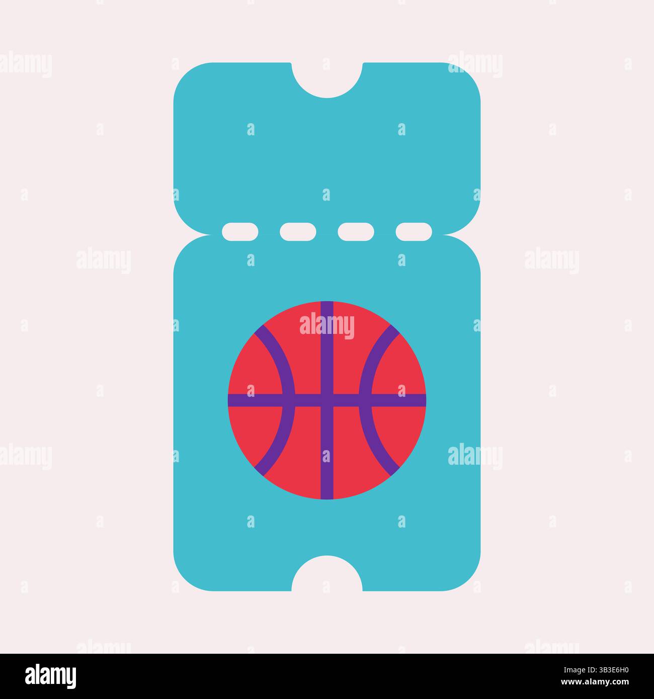 Ticket icon on blue Stock Vector Images - Alamy