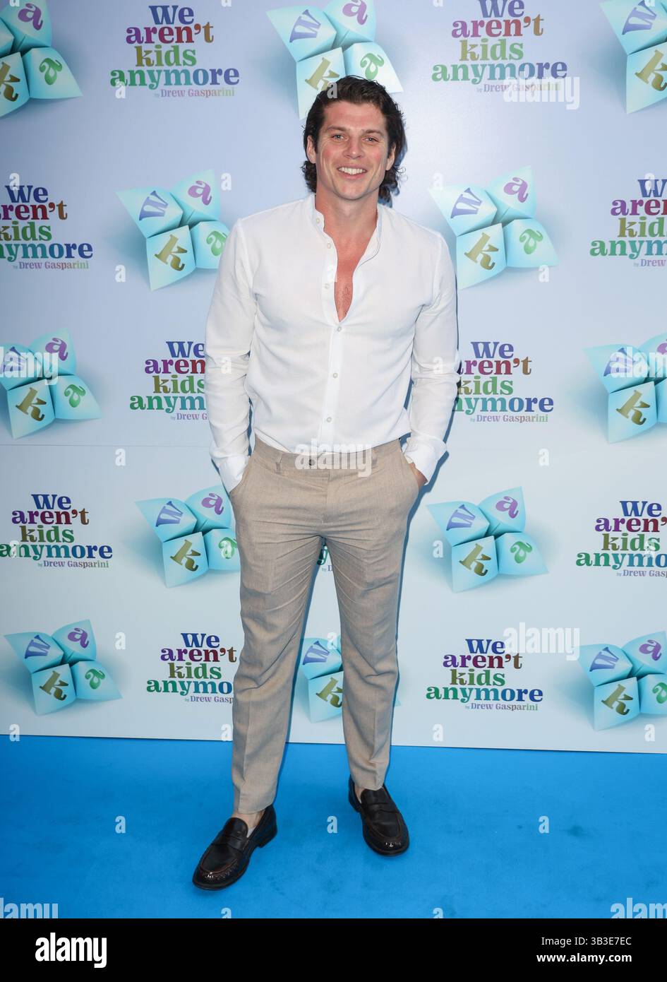 Lewis Cope seen attending the press night for "We Aren't Kids Anymore ...