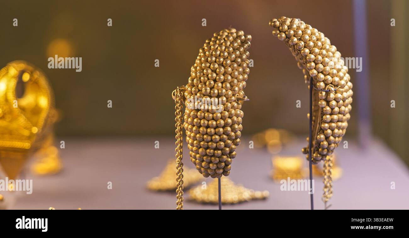 Ancient Gold Earrings or Karnabhushane - Symbol Of Lakshmi, Goddess Of ...