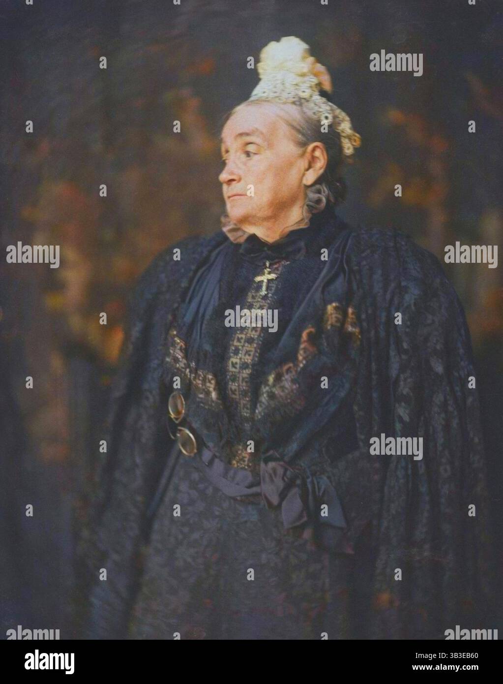 Julia Ward Howe, about 1890. (Colorised black and white print Stock ...
