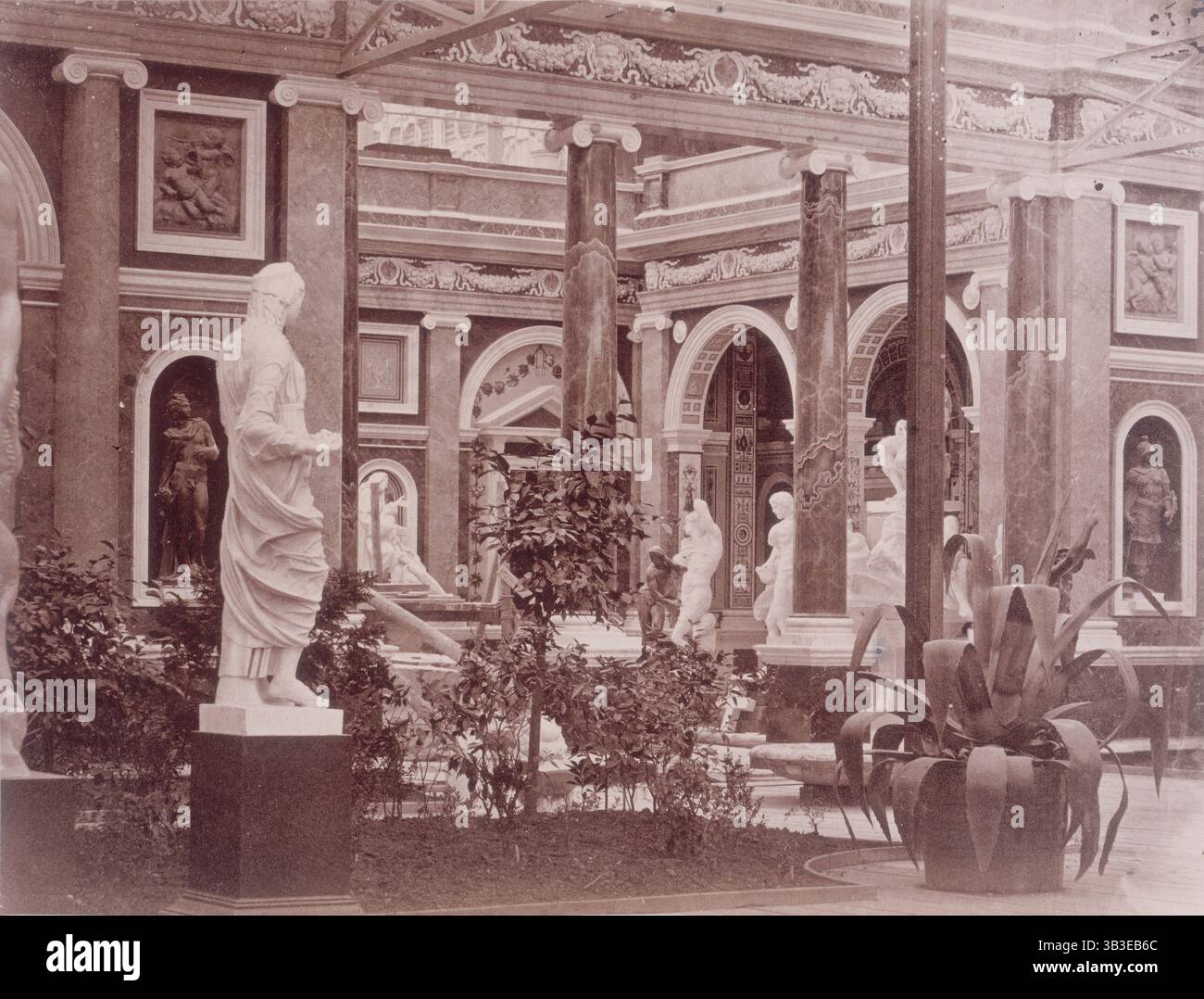 'Exterior of the Italian Court', Crystal Palace, Sydenham, 1852-1854. Designed by Sir Joseph ...