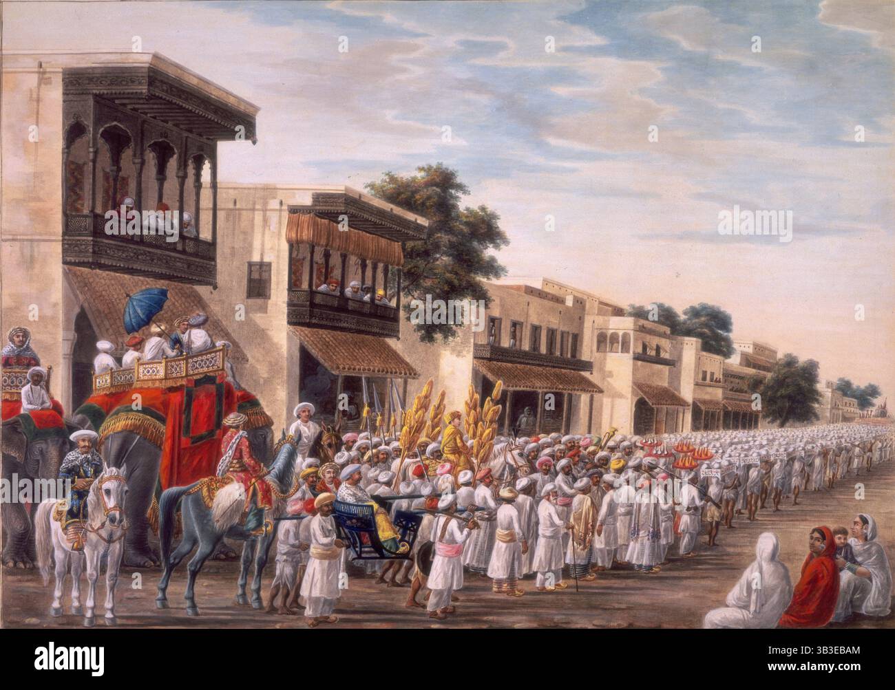 Procession with elephants and horses hi-res stock photography and ...