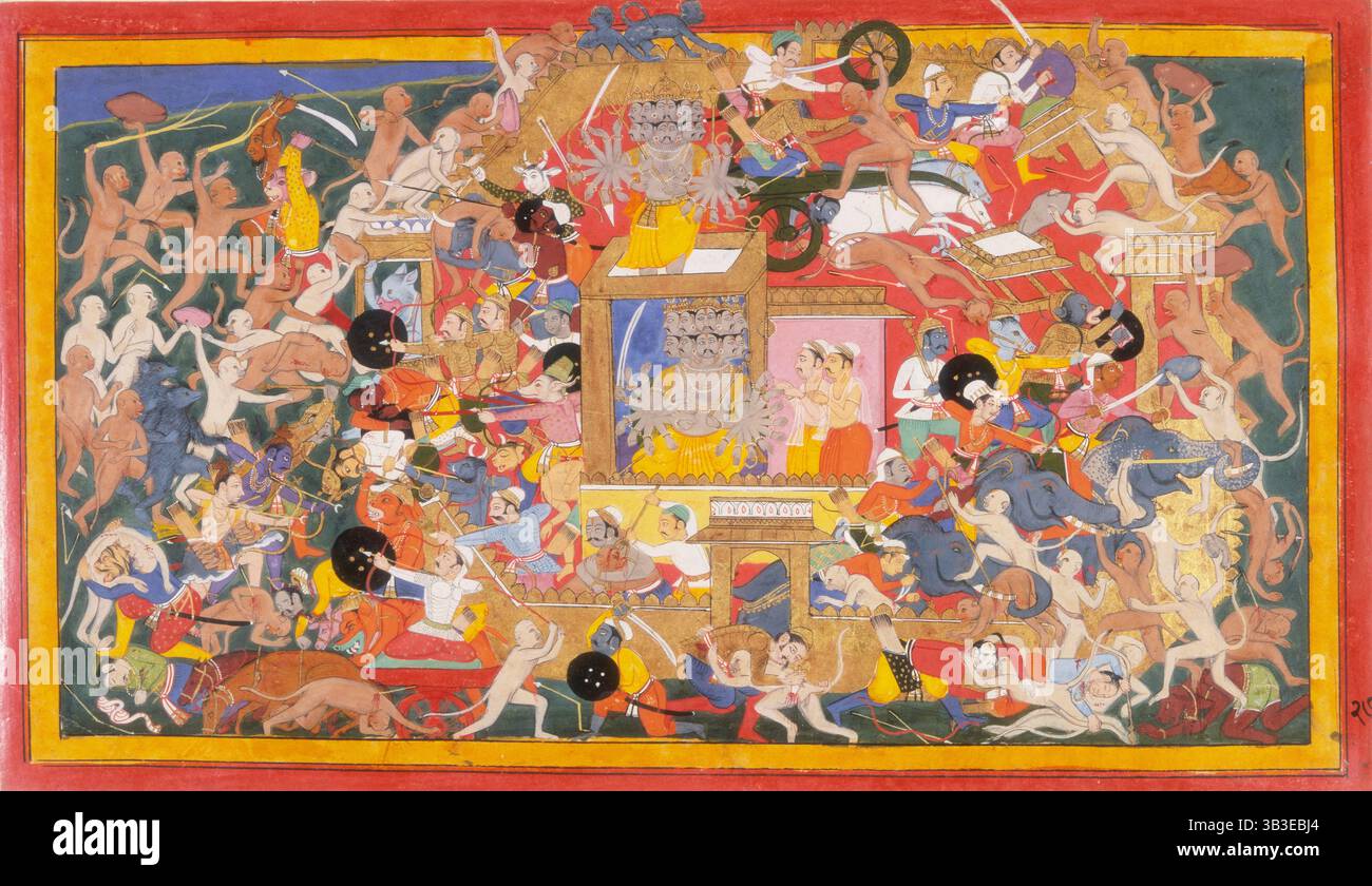 Attack on Lanka, c1649. The allies launch a general attack on Lanka, in ...