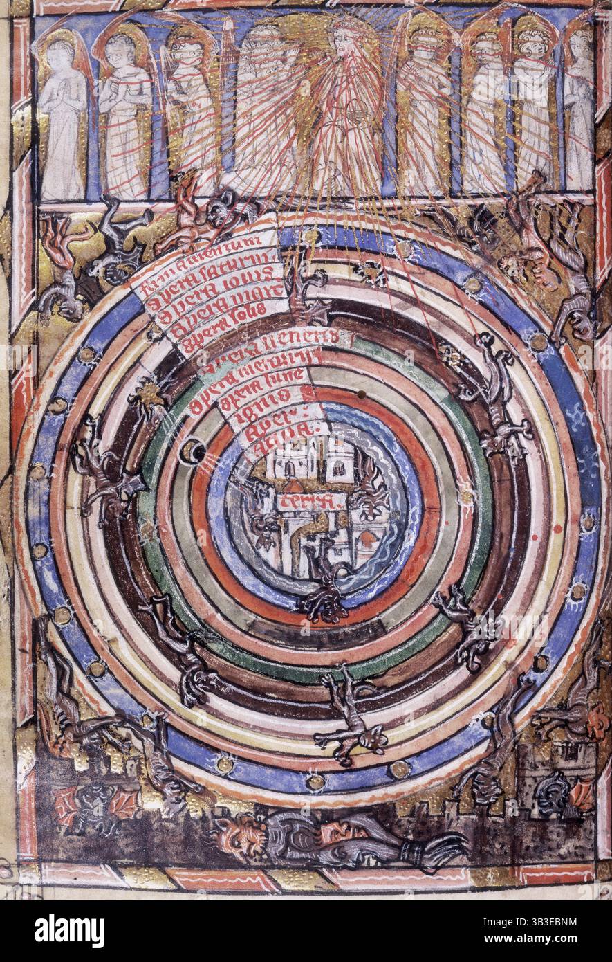 Table of the Spheres between Heaven and Hell, with the Fallen Angels ...