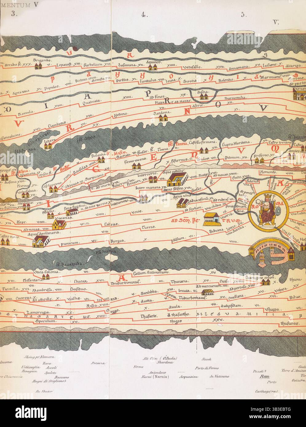 Roman road map hi-res stock photography and images - Alamy