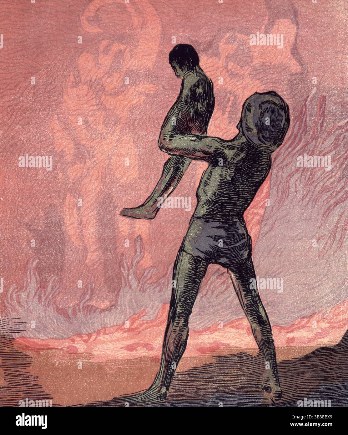 Toomai of the Elephants (Elephant Boy), 1919. From a French translation ...