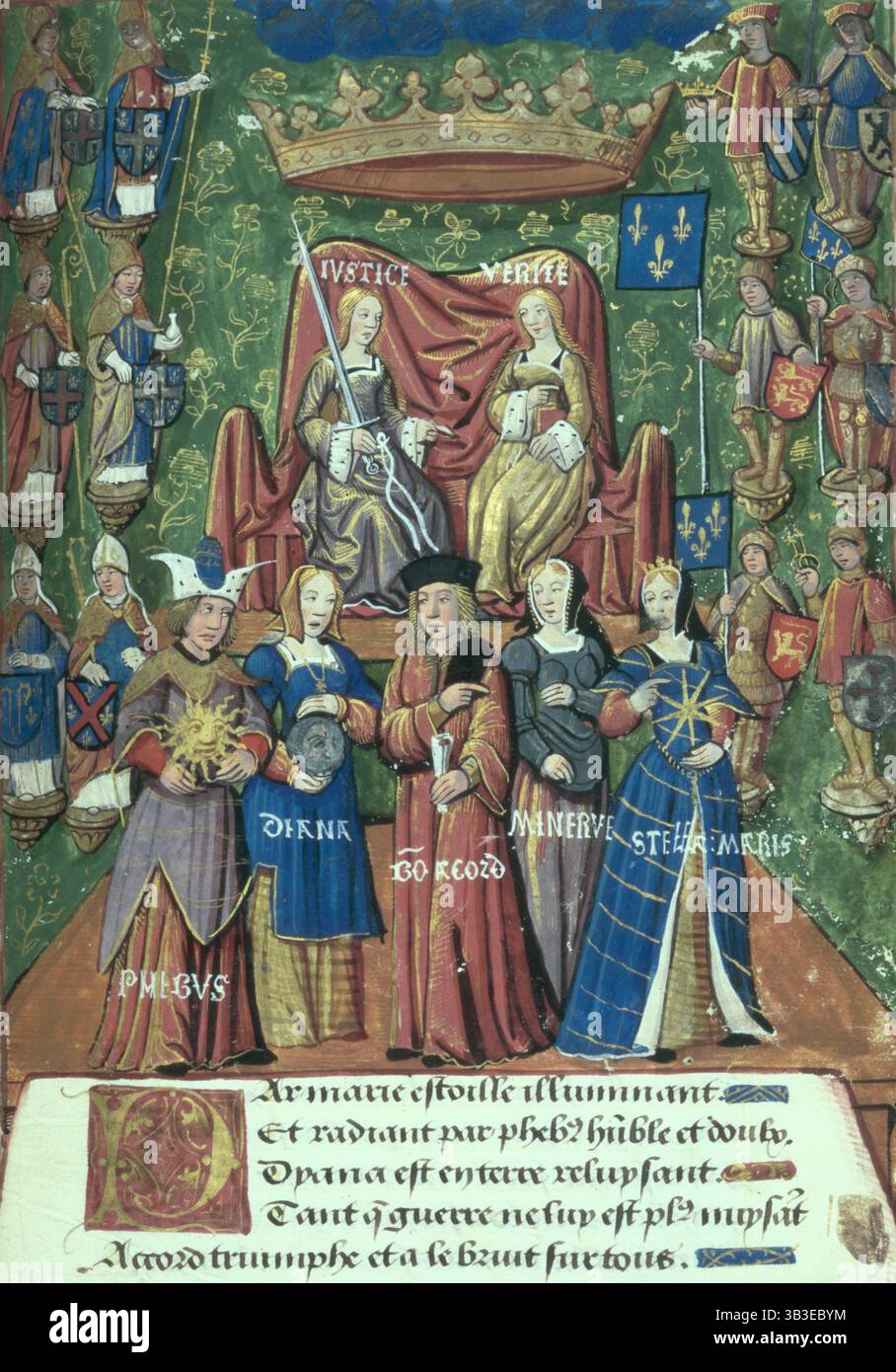 Pageant at the Châtelet, 1514. Spectacle staged for the royal entry of ...