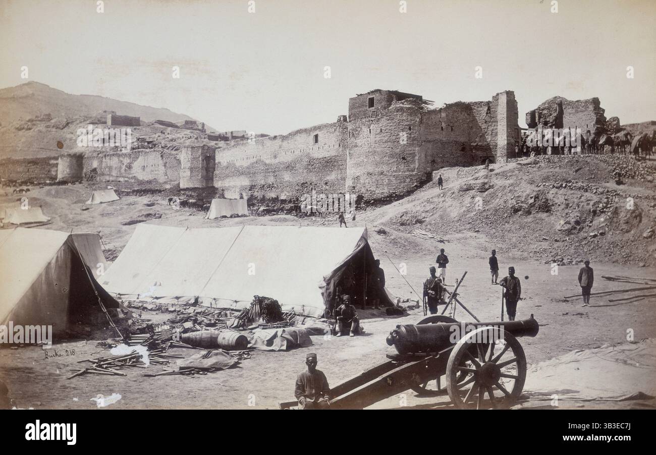 Upper Bala Hissar from the gate above the Residency, Kabul, Afghanistan ...