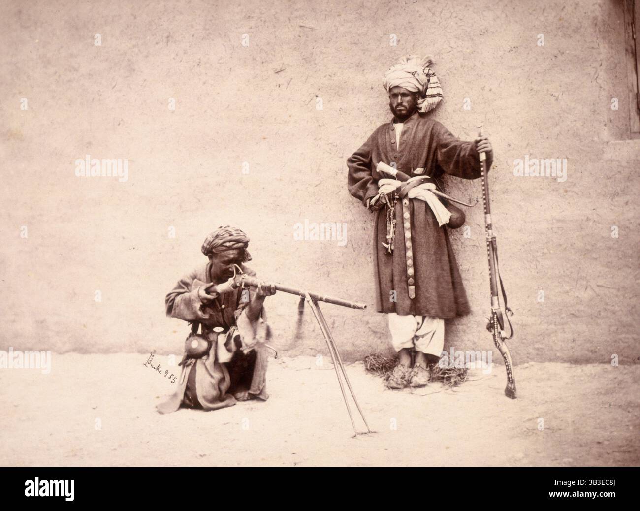 Kohistani and Hazara combatants, Kabul, Afghanistan, c1880. These men ...