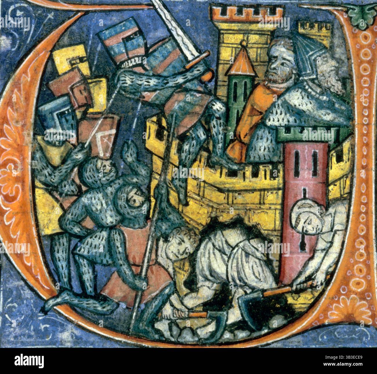 Medieval siege undermining hi-res stock photography and images - Alamy