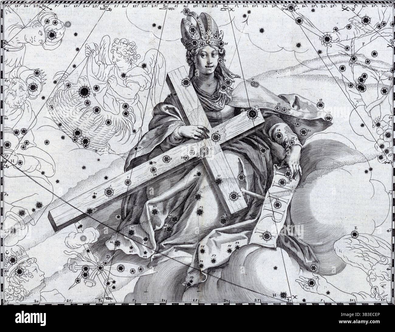 Map of heavens 17th hi-res stock photography and images - Alamy