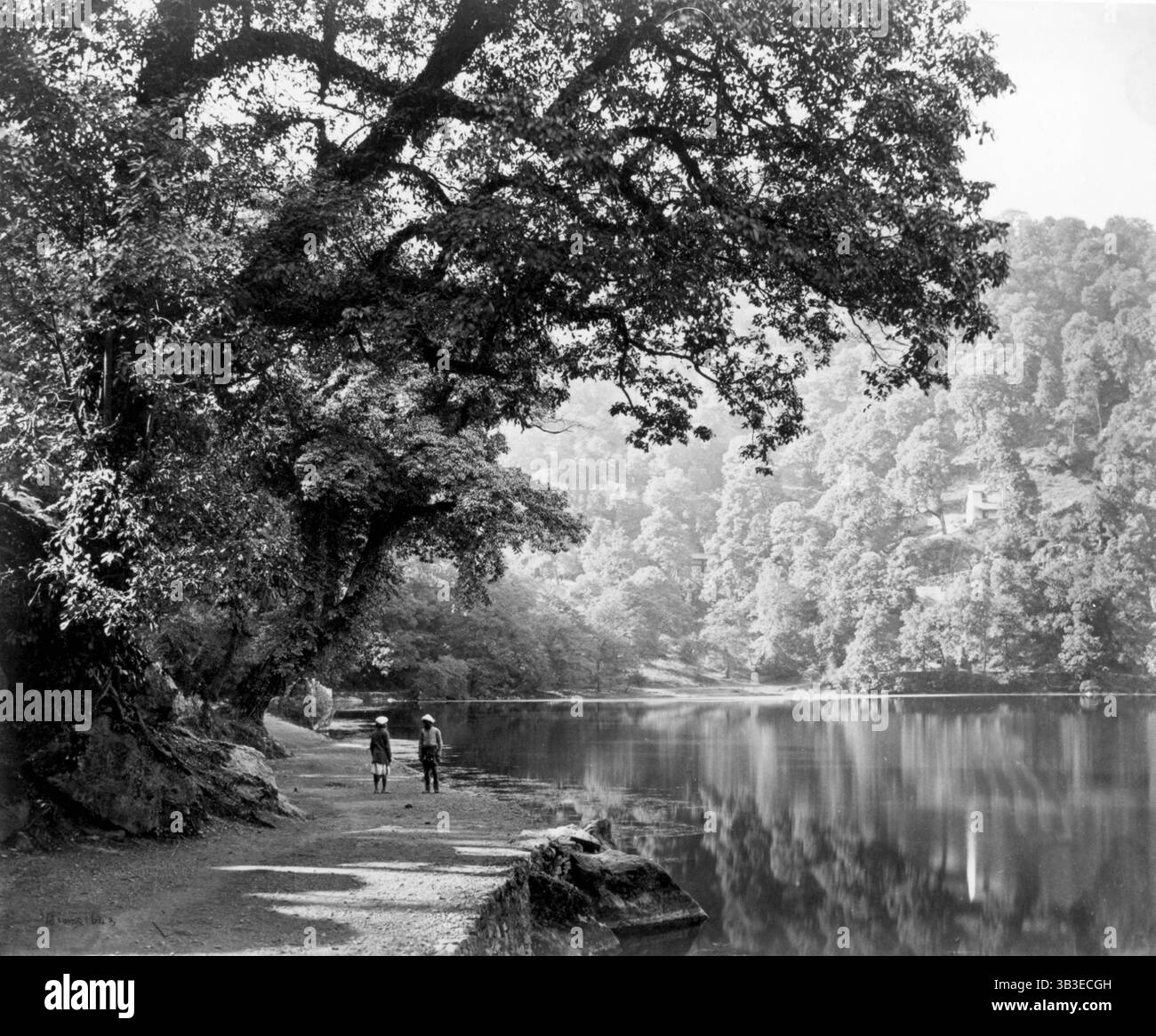 Nainital hill station Black and White Stock Photos & Images - Alamy