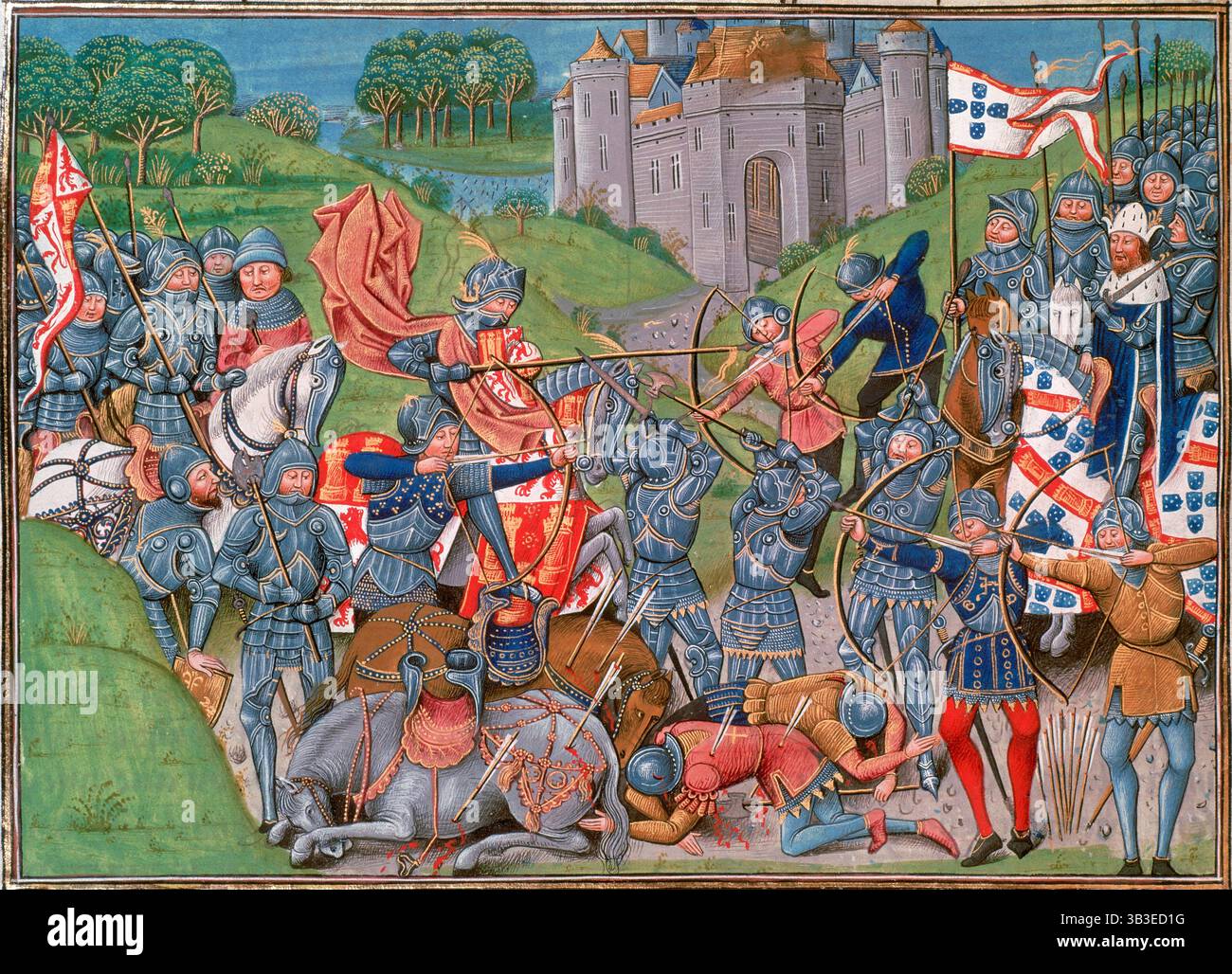 Battle of agincourt manuscript hi-res stock photography and images - Alamy