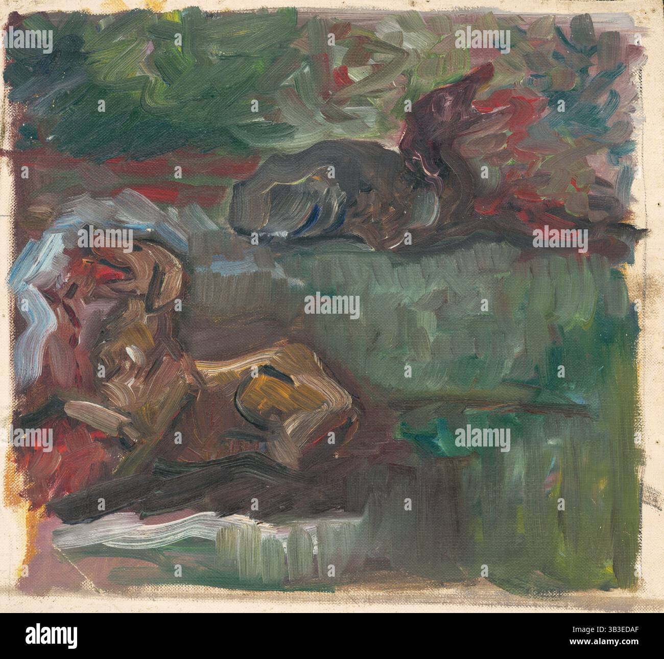 Two Reclining Dogs, 1935-1940 Stock Photo - Alamy