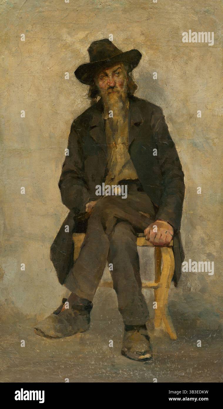 Study of a Seated Old Man, around 1894 Stock Photo - Alamy