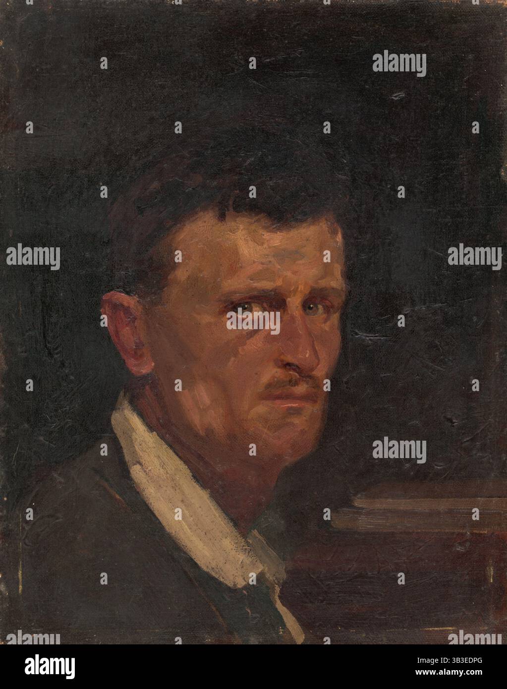 Self-Portrait in Three Quarter Profile, around 1910 Stock Photo - Alamy