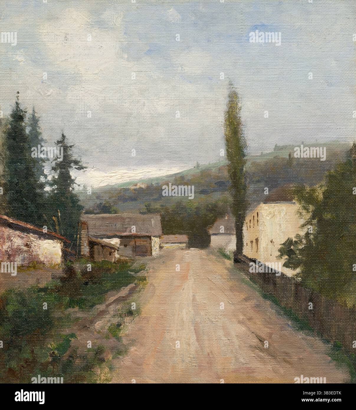 Village in west Slovakia, 1900-1917 Stock Photo - Alamy