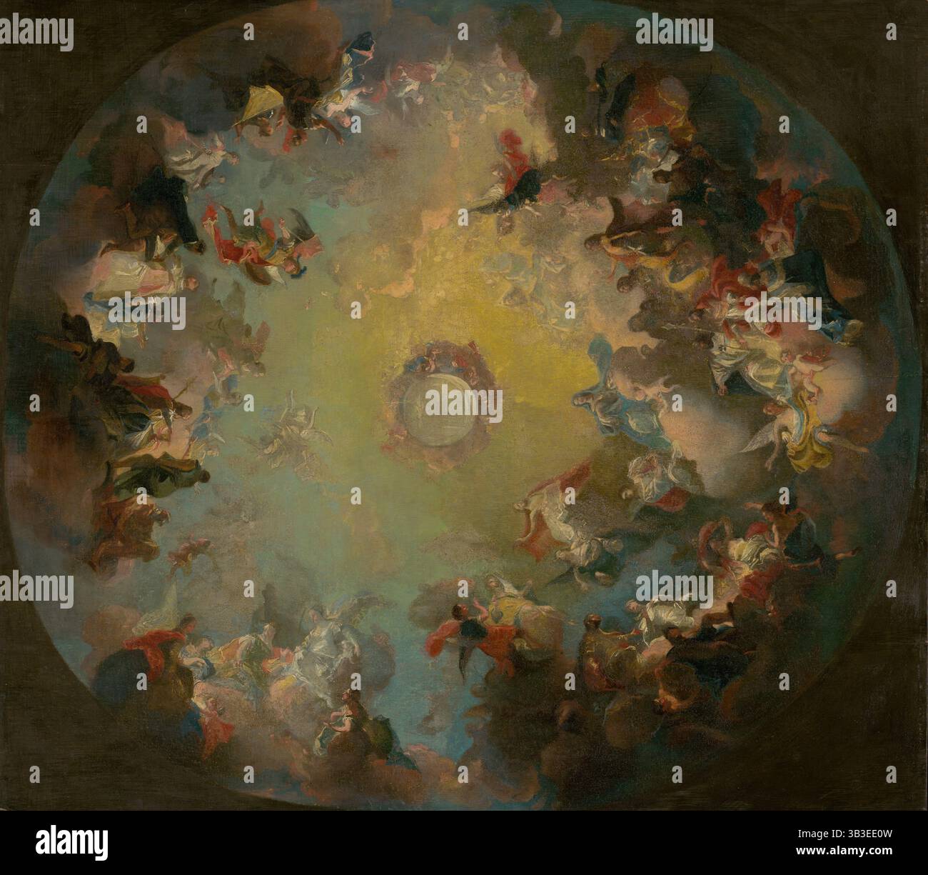 The Assumption of the Virgin Mary. Sketch for the Dome Fresco in the ...