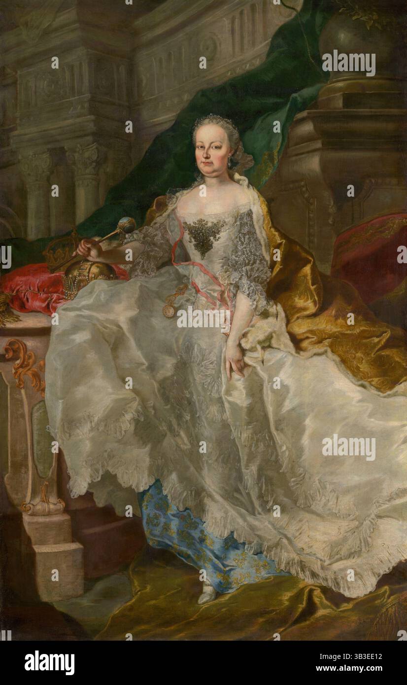 Portrait of Empress Maria Theresa, 1765-1766. Maria Theresa (1717-1780 ...