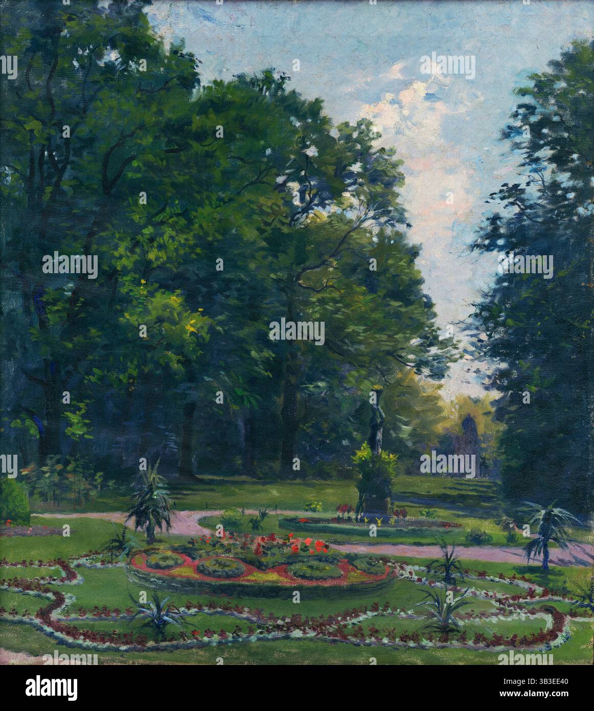 Park in Petrzalka, around 1911 Stock Photo - Alamy