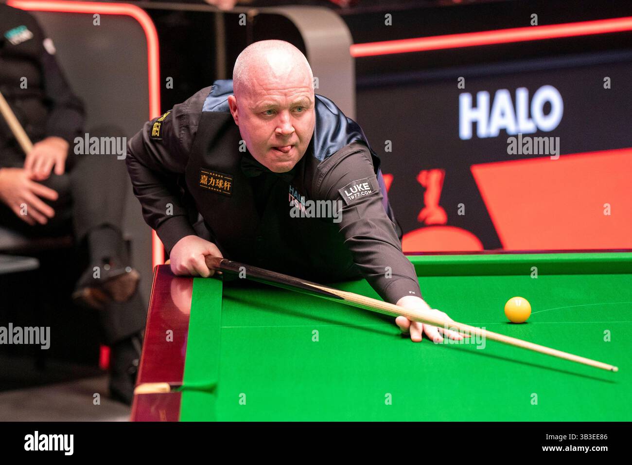 Sheffield, UK. 29th Apr, 2025. John Higgins during the 2025 Halo World ...