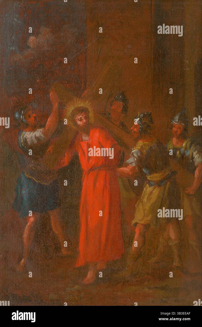 Jesus Carries His Cross. Study for the Stations of the Cross II, before 1781 Stock Photo - Alamy