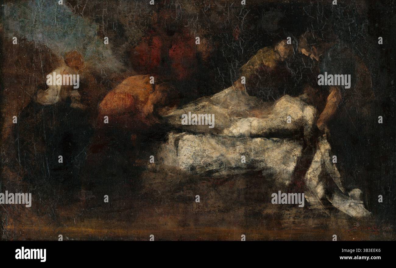 The deposition of christ entombment oil hi-res stock photography and ...