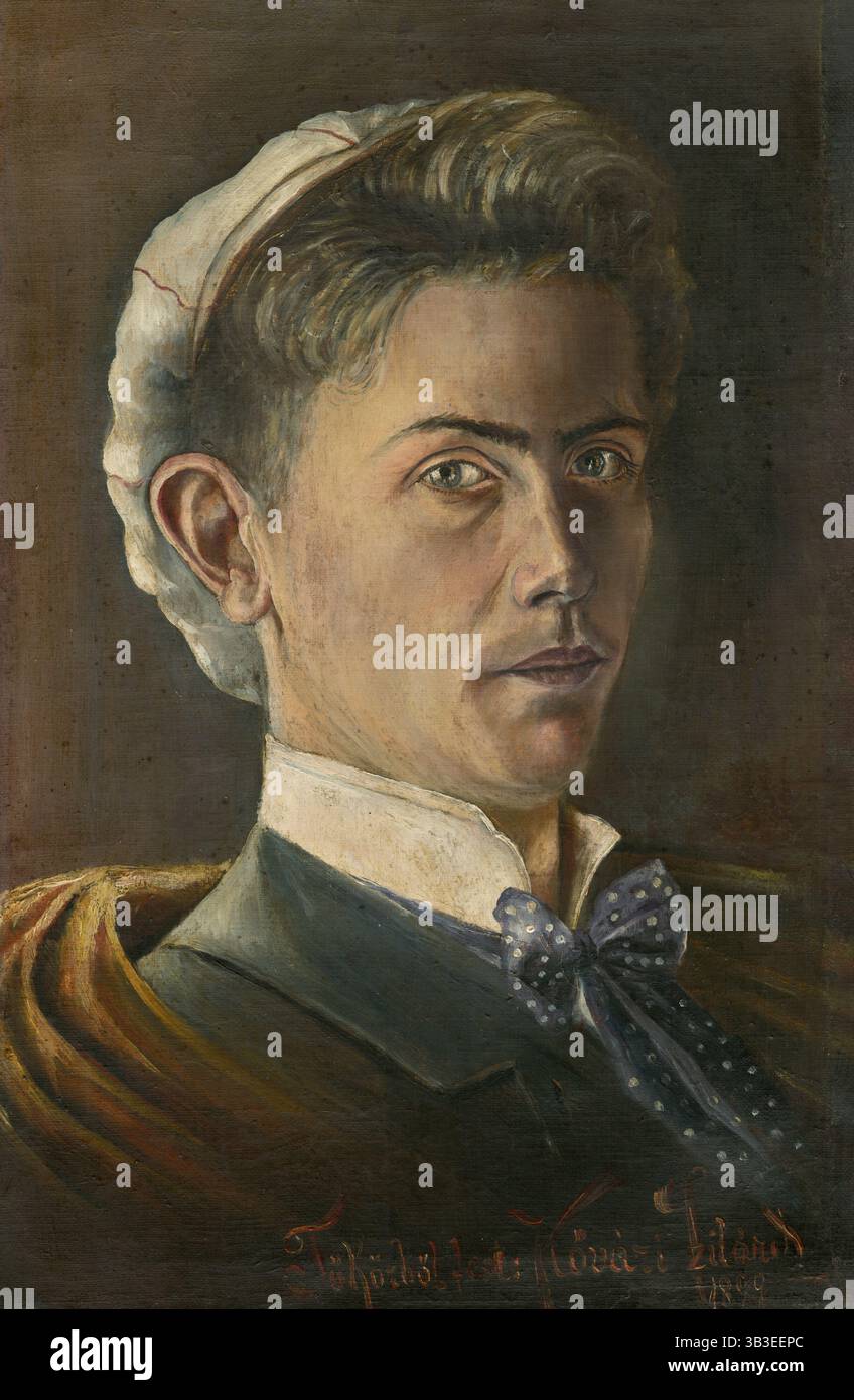 Self-portrait, 1899. Slovak artist who died at 33 Stock Photo - Alamy