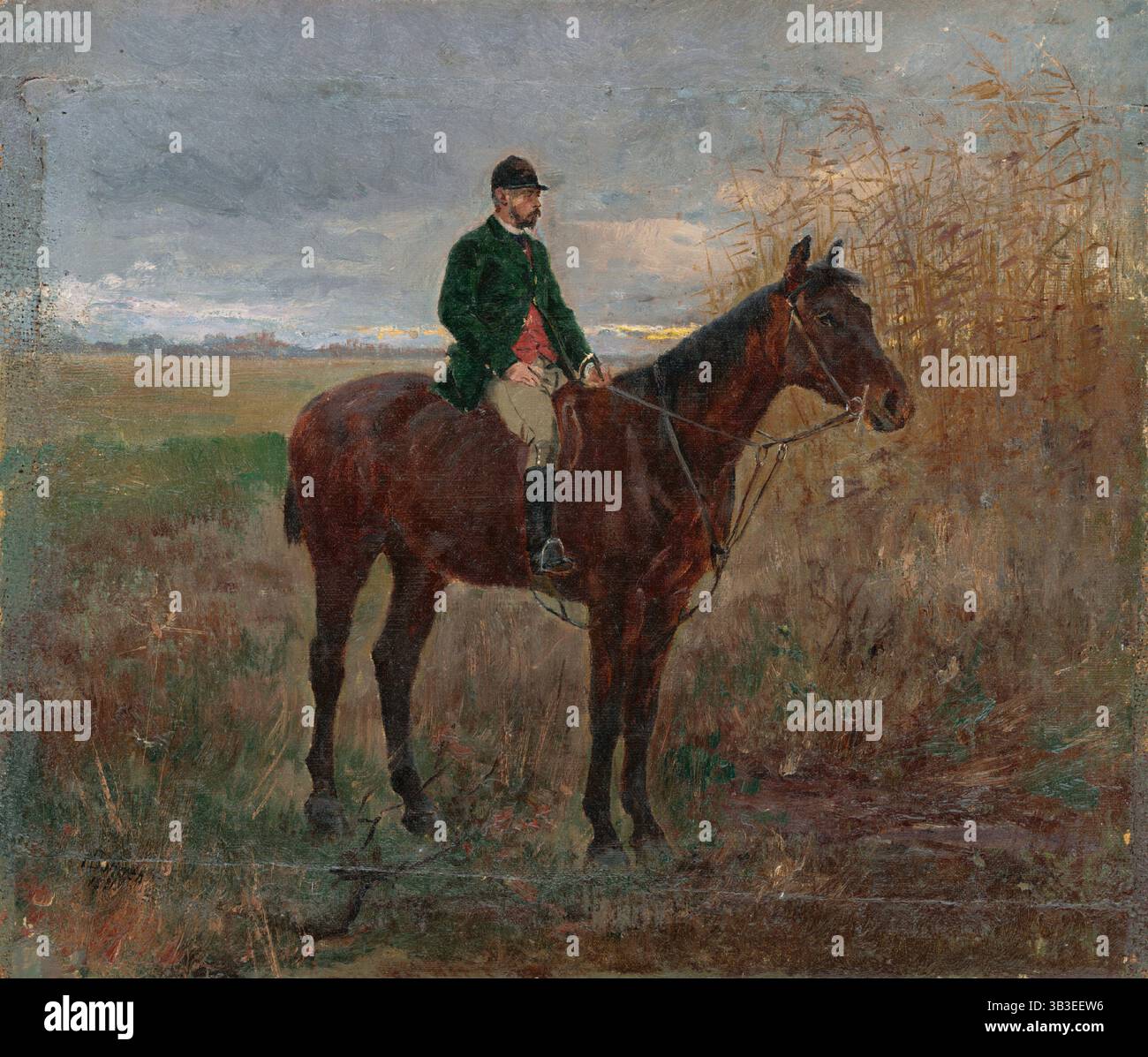 Man riding horse 1880s hi-res stock photography and images - Alamy