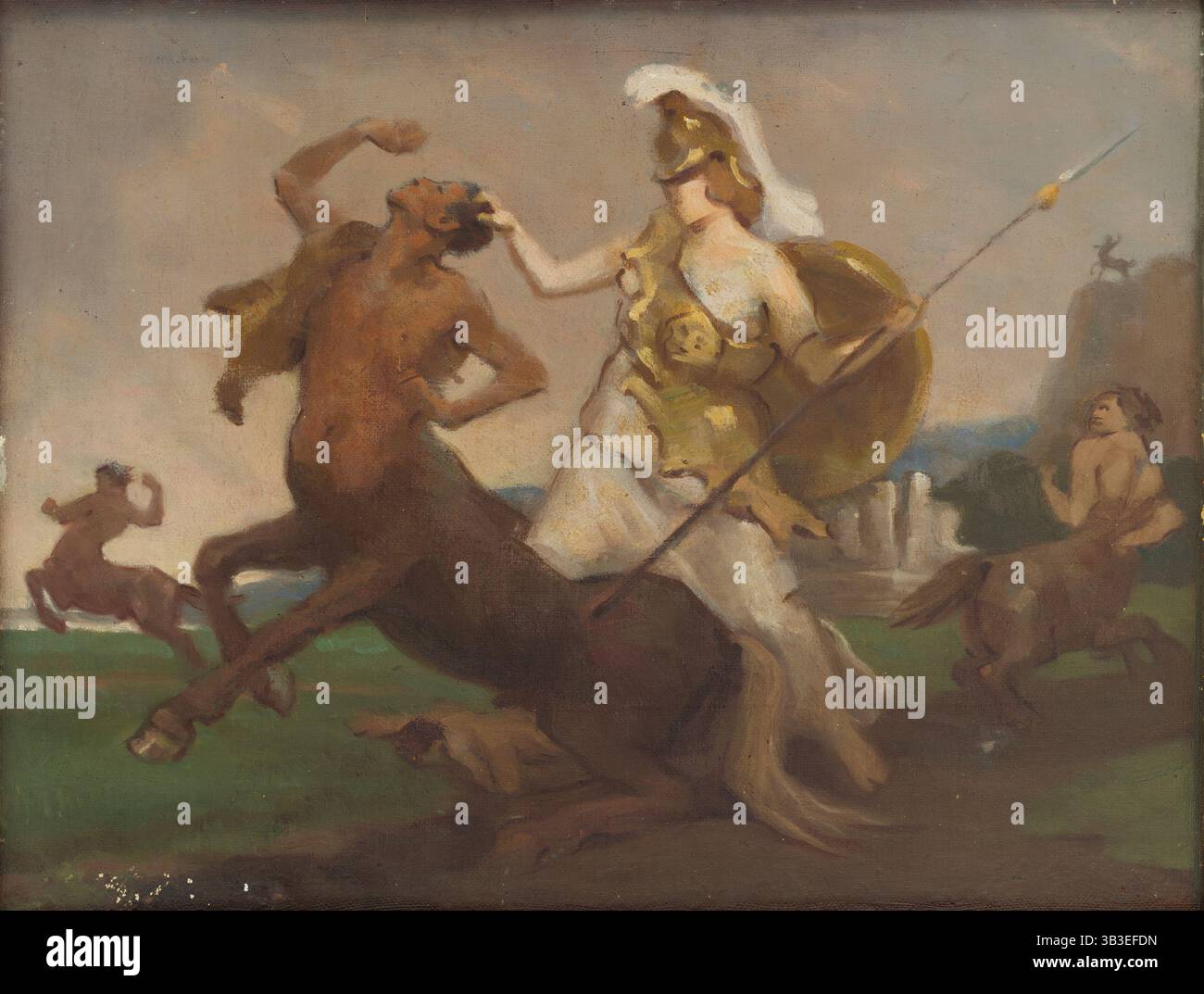 Palas Athena in Fight against Centaurs, 1917 Stock Photo - Alamy