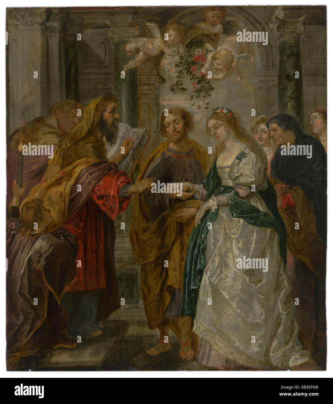 The Betrothal of the Virgin Mary, 1620-1630 Stock Photo - Alamy