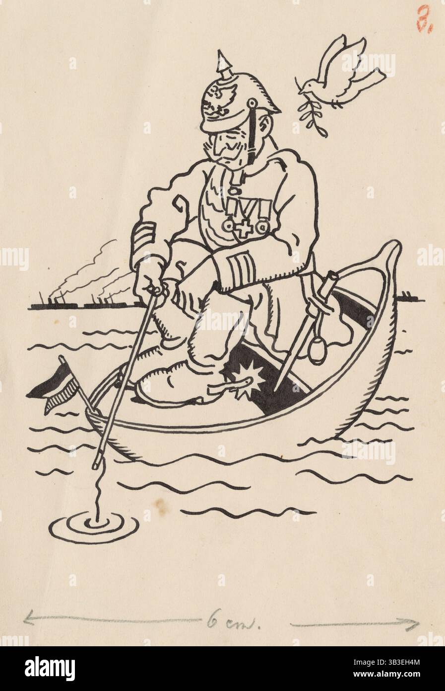 Satirical Drawing III., around 1940. Additional Info: Kaleidoscope ...