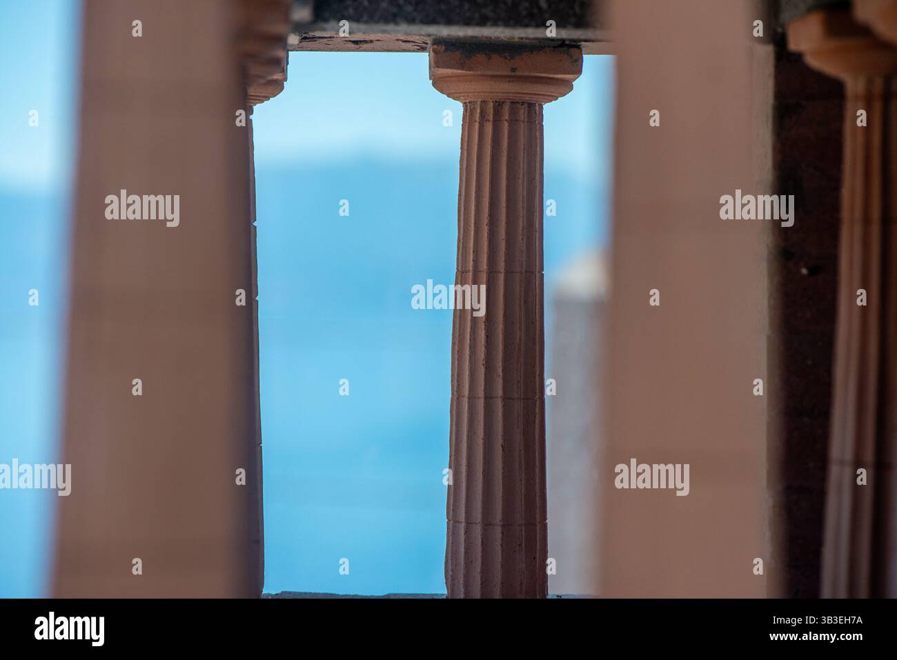A detailed photograph of an Ancient Roman monolith, standing as a ...