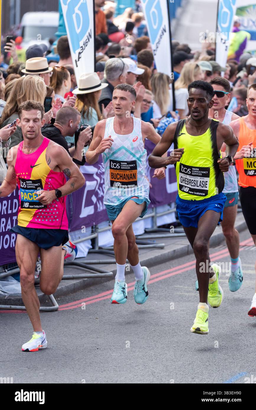 Andrew Buchanan and Weynay Ghebresilasie, athletes competing in the ...