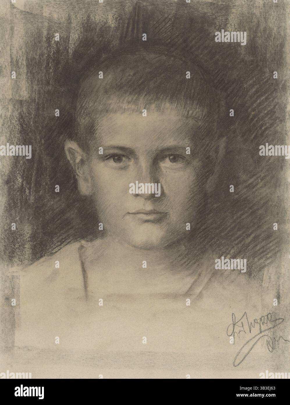 Study of a boy, around 1920 Stock Photo - Alamy