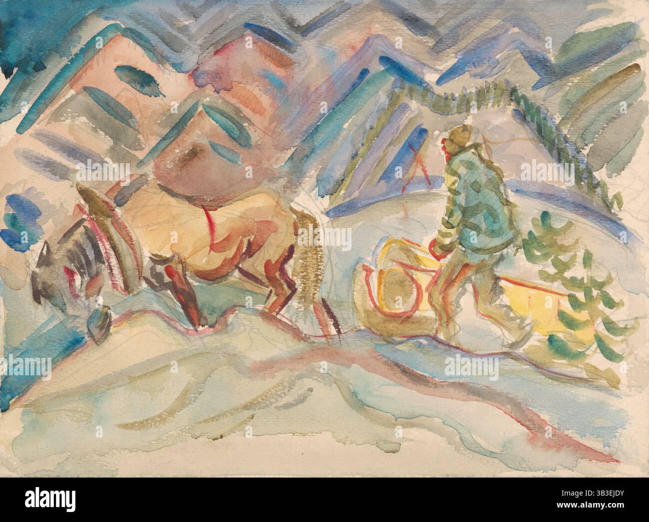 Wood collection, around 1940 Stock Photo - Alamy