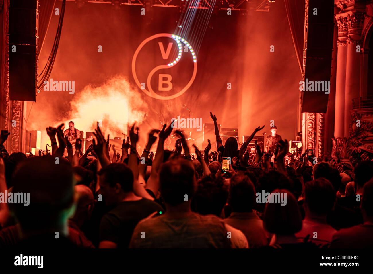 Bournemouth, UK. 28 April, 2025. Viagra Boys performing at the O2 ...