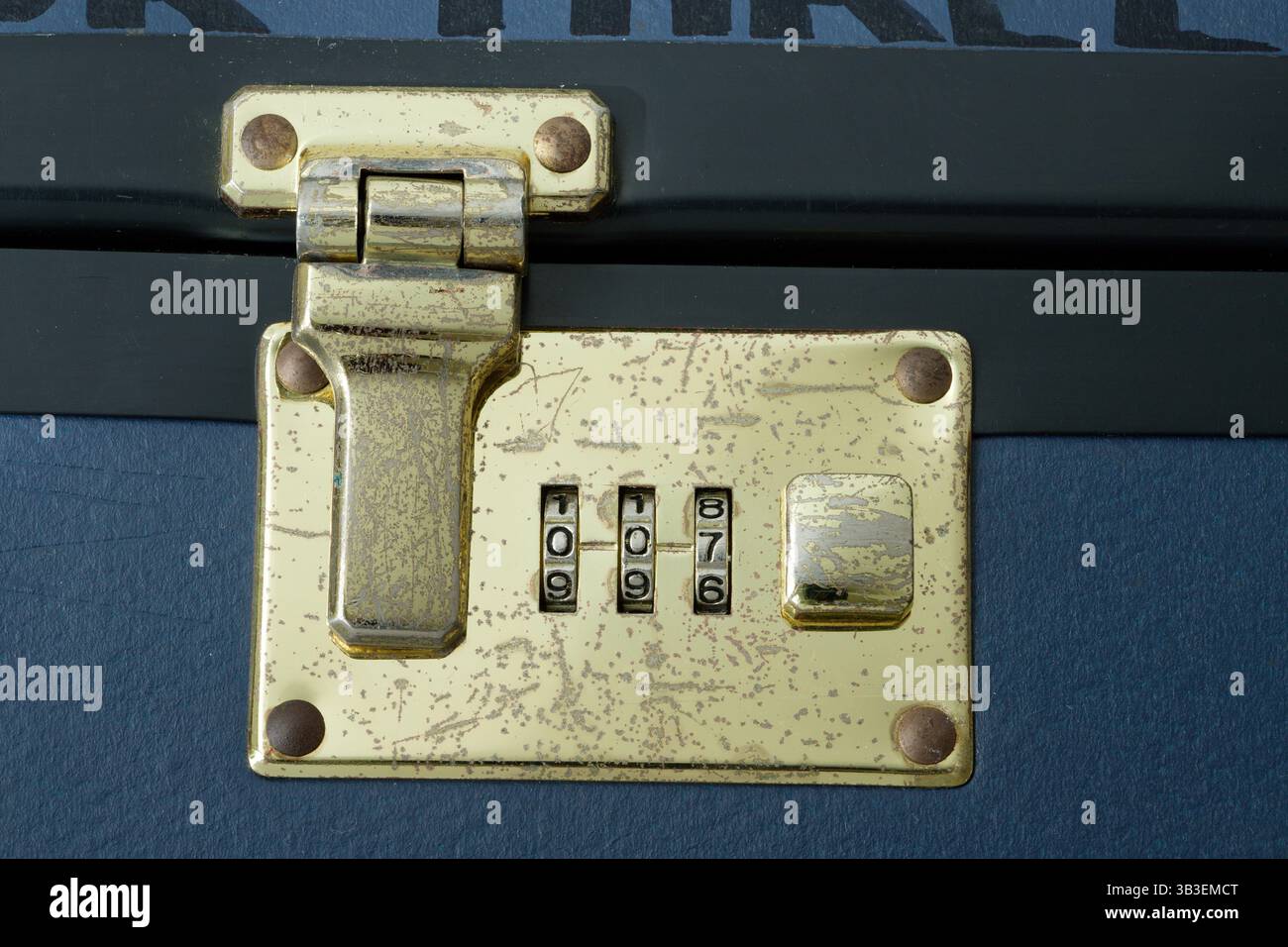 A combination lock with the number 007. James Bond British secret ...